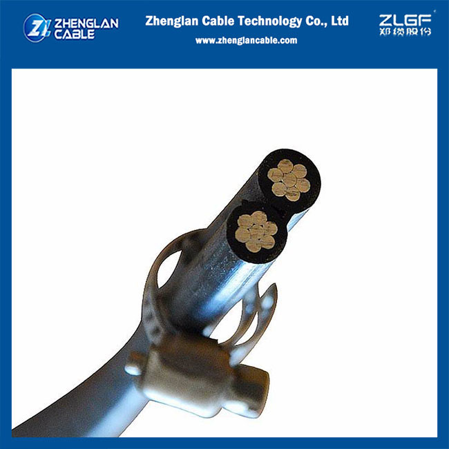 Aerial Bunched Overhead Insulated Cable XLPE+AAC XLPE 2X2AWG ANSI ICEA ...