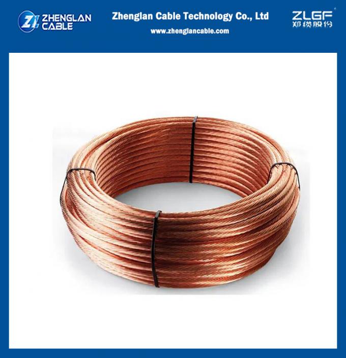 30% Conductivity CCS Copper Clad Steel Wire Strand Conductor ASTM B228 ...