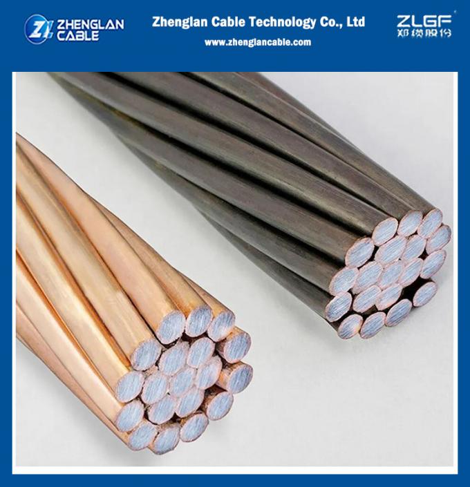 ASTM B227 Copper-Clad Steel For Bonding & Grounding 21%IACS - 45%IACS ...